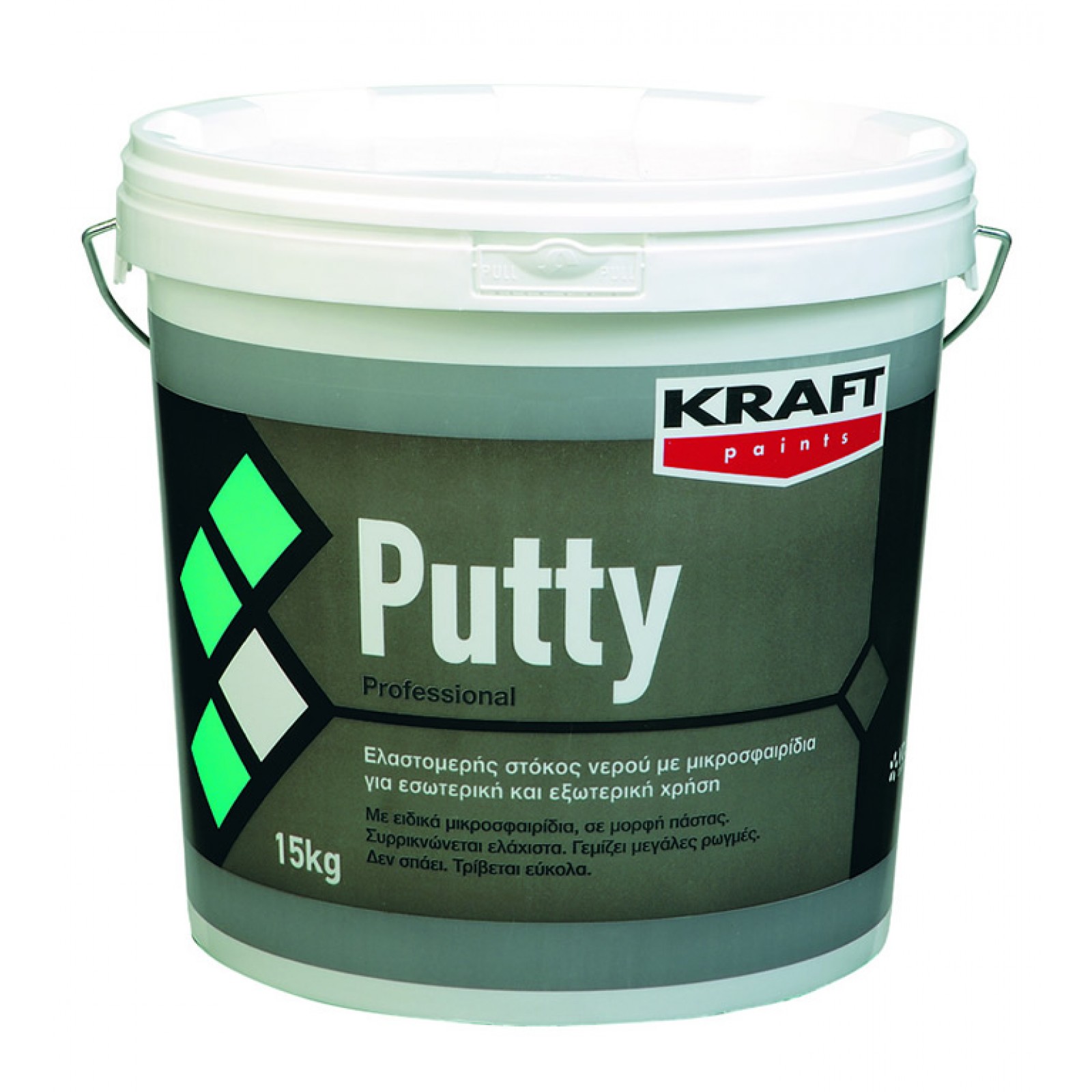 Putty Kraft 500gr ελαστομερής στόκος νερούΧρώματα